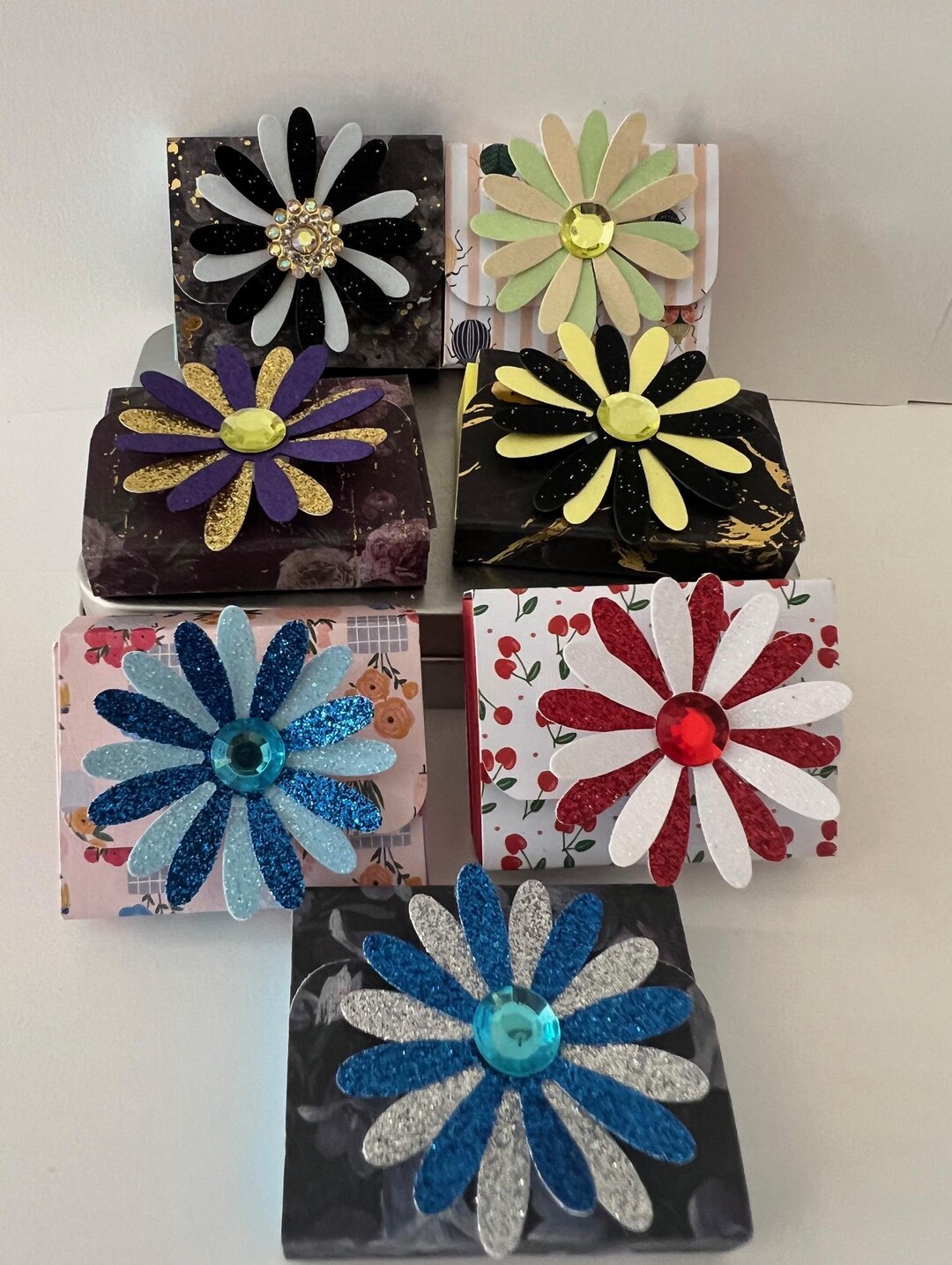 Flower Theme Post It Note Gift Package Small 1.5 X 2inches Set of 3 in ...