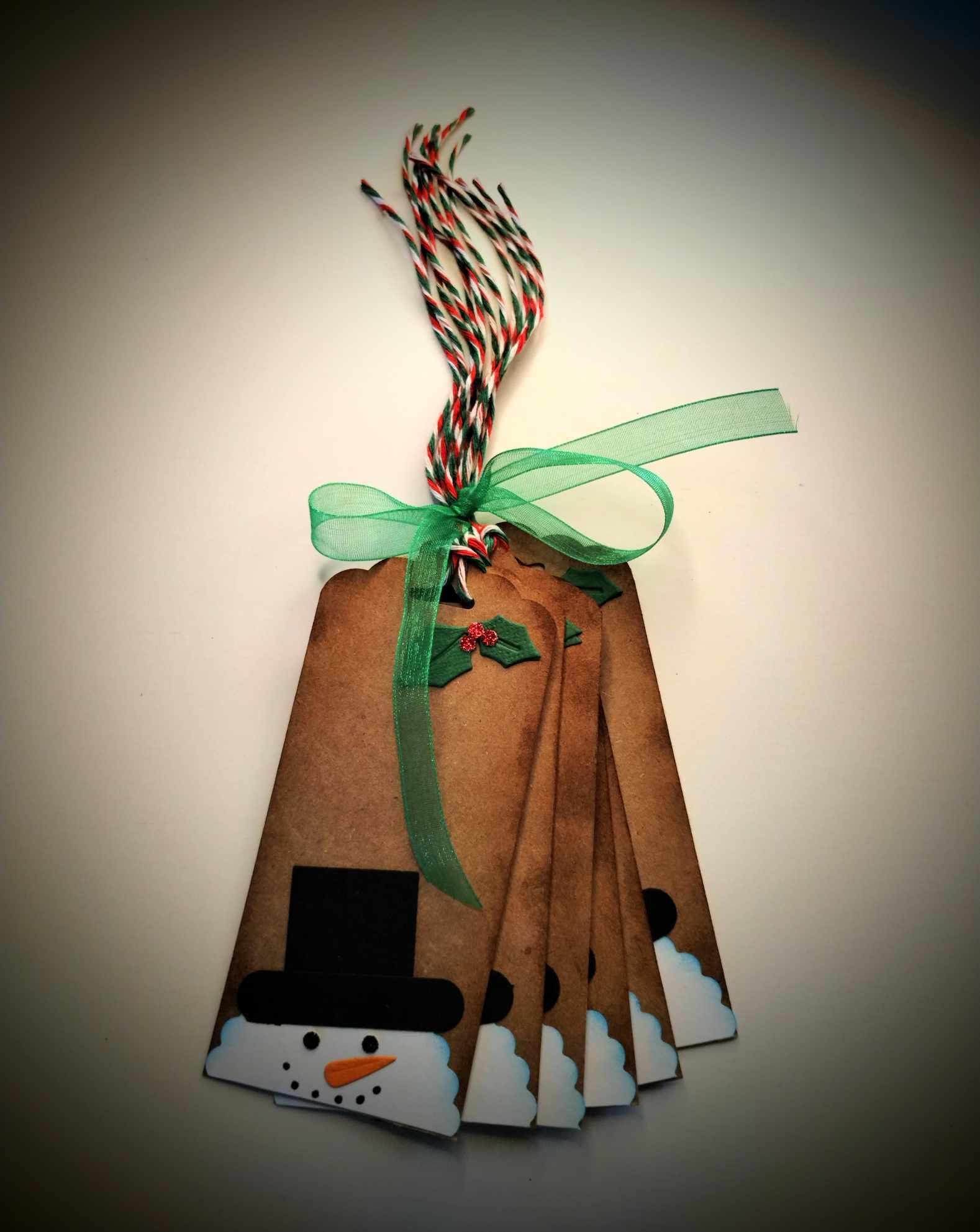 Snowman Christmas Gift Tags Handmade - Etsy
