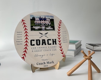 A Good Baseball Coach Frame Sign, Personalized Father's Day Gift, Gifts ...