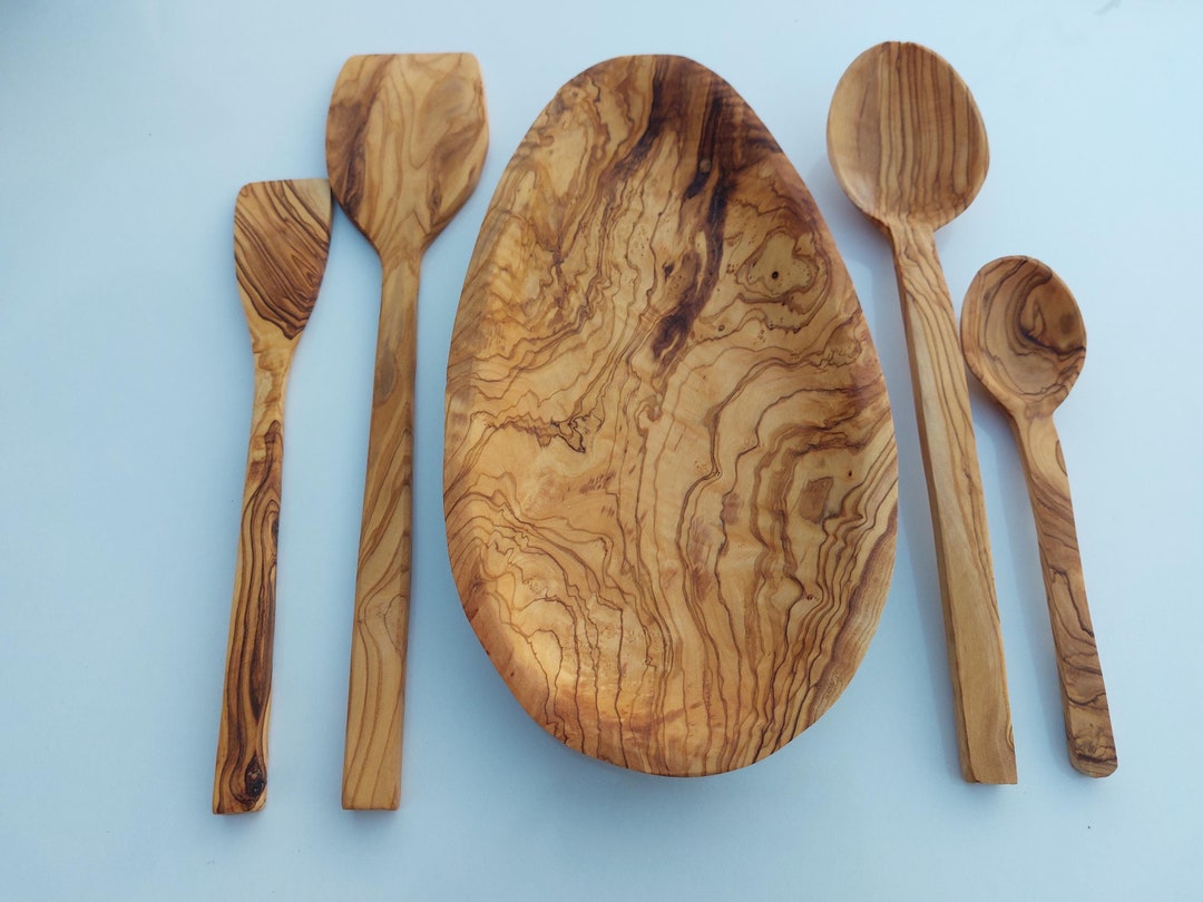 Handmade Olive Tree Kitchen Set,natural Elegant Design,perfect ...