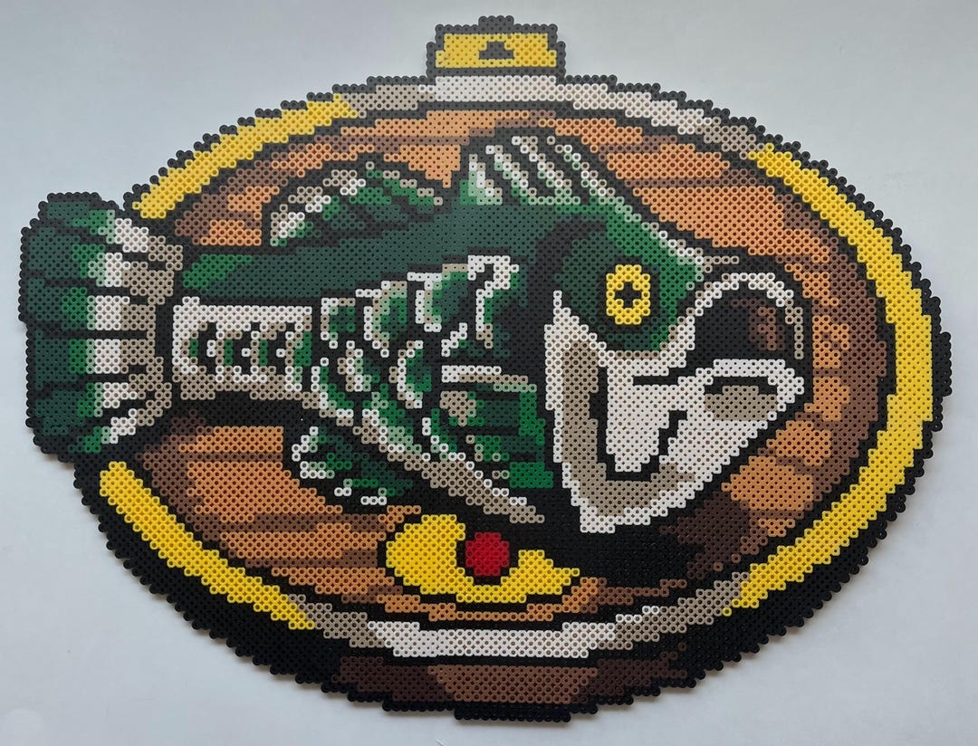 Singing Big Mouth Bass Wall Mount Fuse Bead Art - Etsy