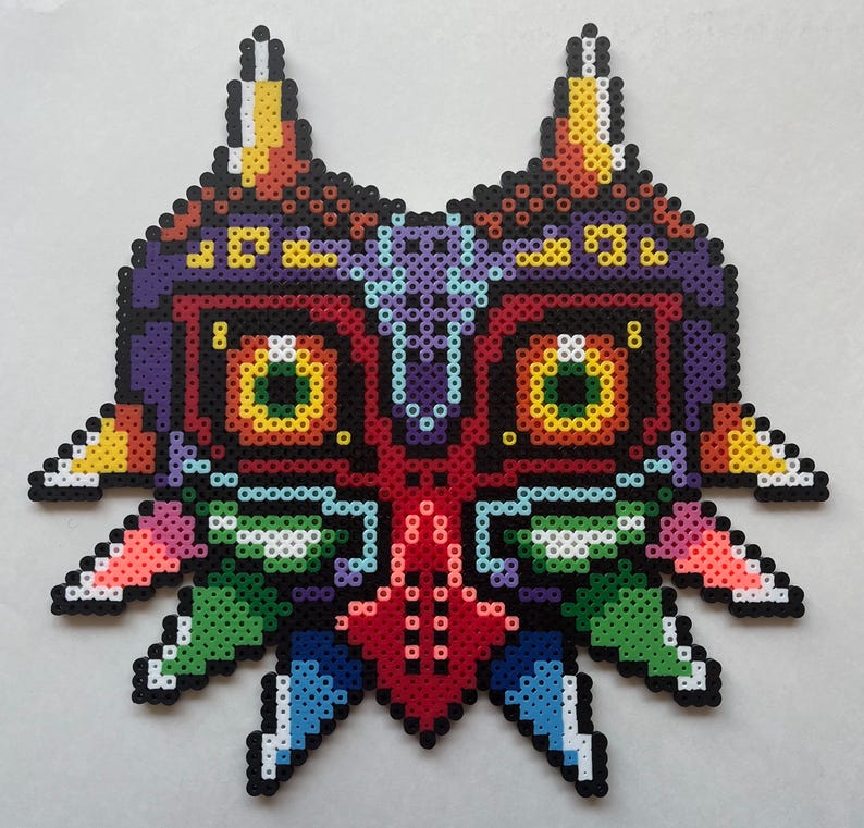 Legend of Zelda Majora's Mask Fuse Bead Art - Etsy