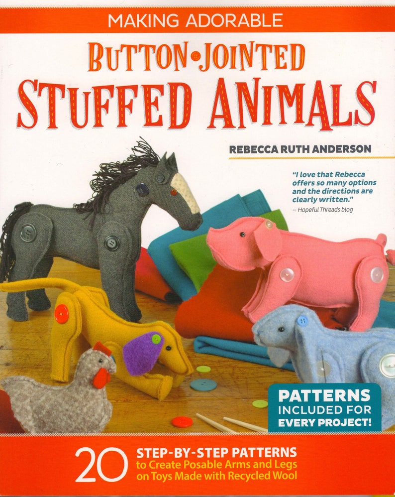 Making Adorable Button-jointed Stuffed Animals - Etsy