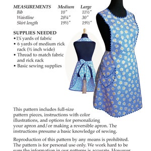 Verna Apron Sewing Pattern - Etsy