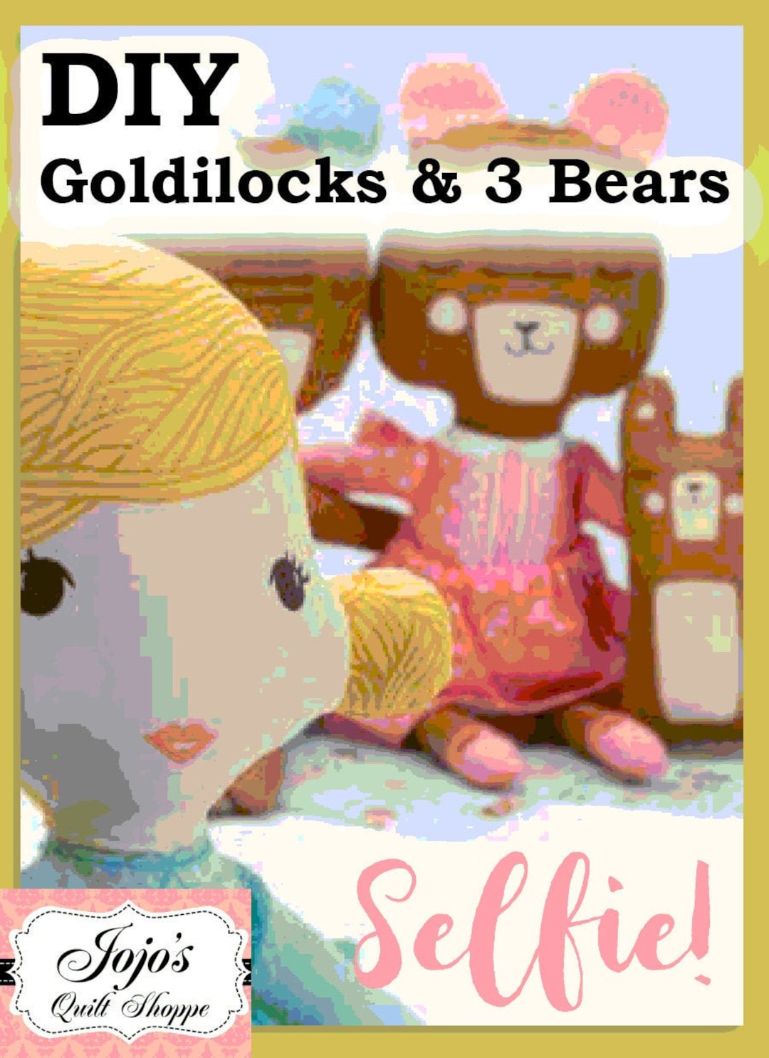 Goldilocks and the Three Bears DIY Sew It Doll Panel With Cut Outs and ...