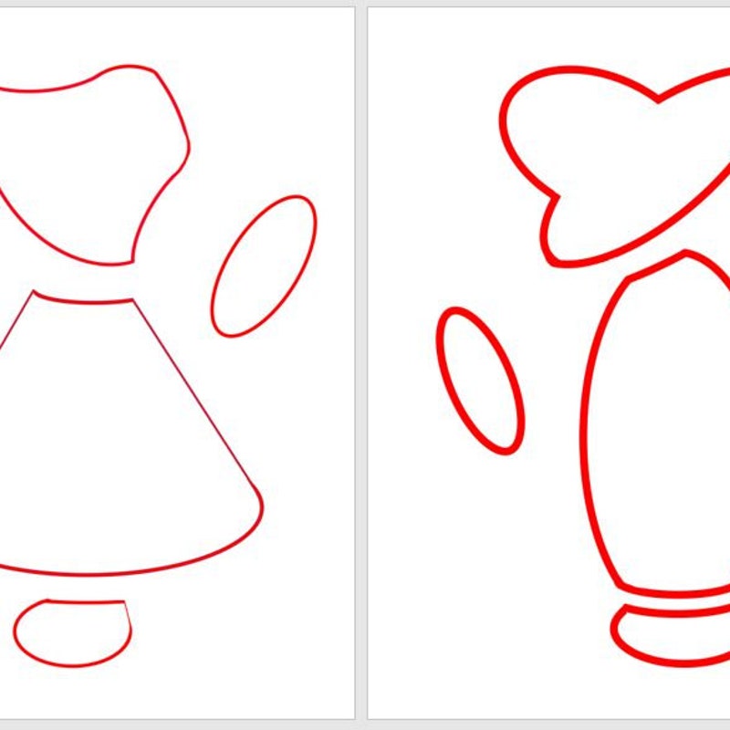 Girl Drawings to Trace - Etsy