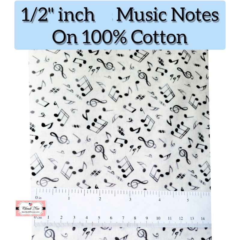 Music Note Fabric - Etsy