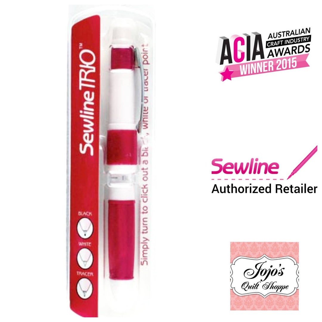 Sewline Mechanical Fabric Pencil "trio" White, Black, Eraseable ...