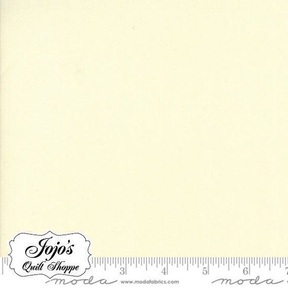 Bella Solids Snow 100% USA Grown Cotton Yardage by MODA | Etsy