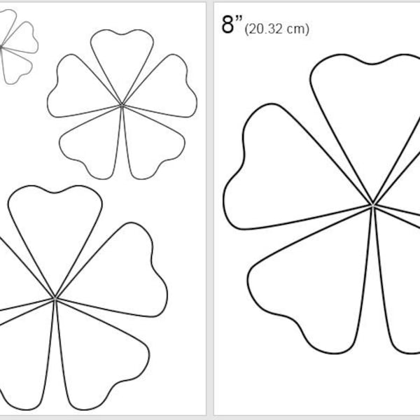 Clover Cut Out Template - Etsy