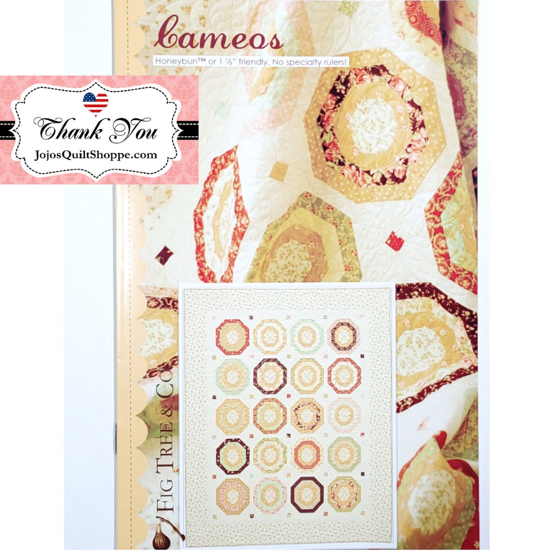 Cameos Quilt Pattern free Ship Size 54 Inches 137cm - Etsy