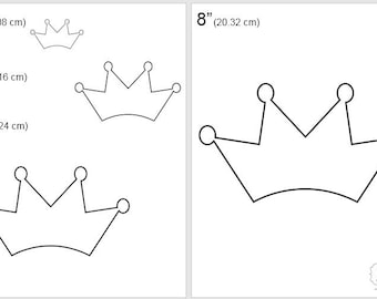 Crown Cut Out Template - Etsy