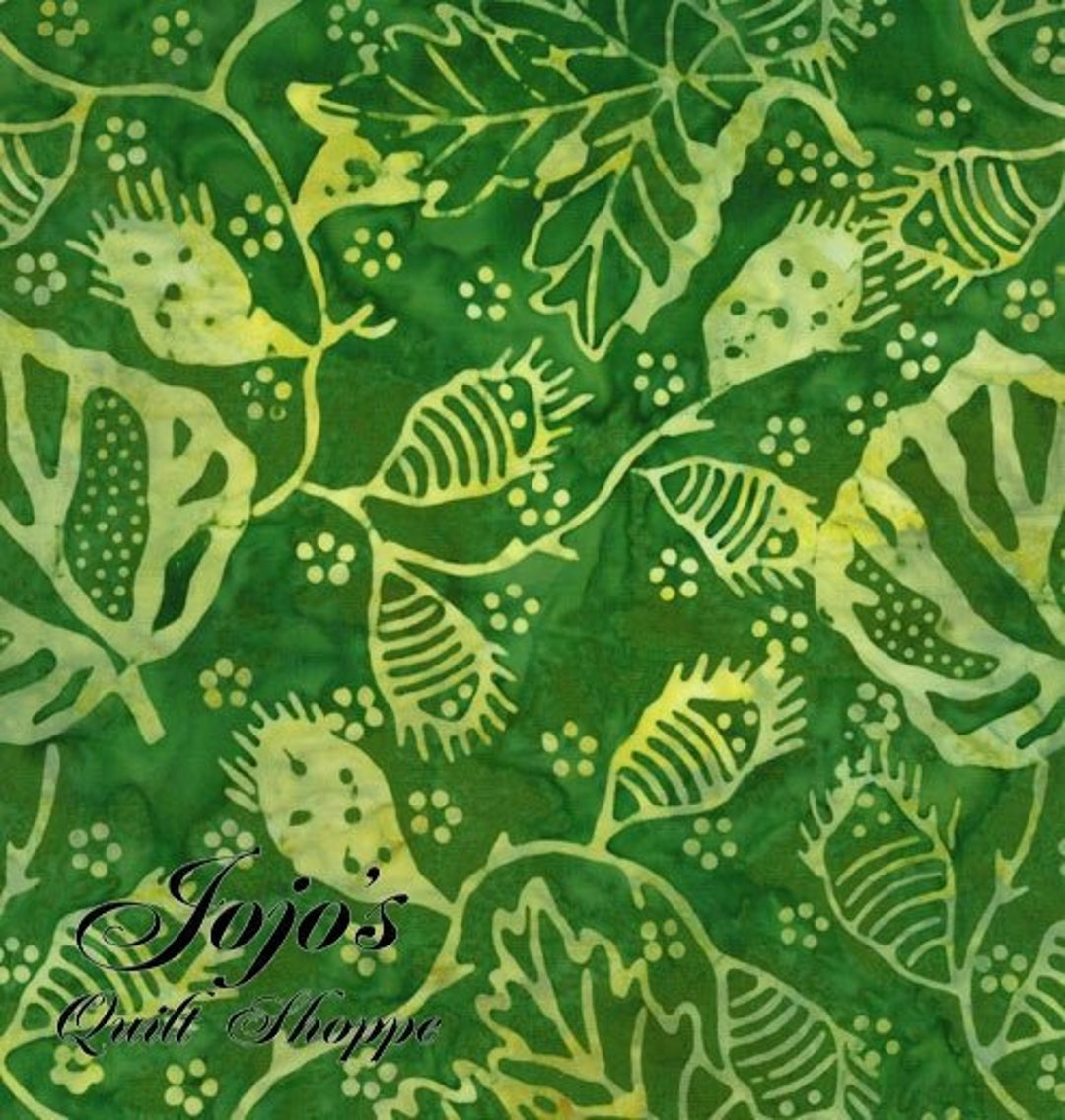 Color Splash Batiks Green Algae Fabric Yardage by Moda Fabrics SKU 4321 ...