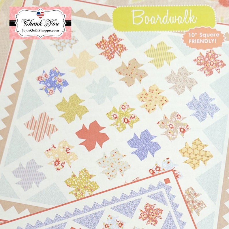 Boardwalk Quilt Pattern free Ship Size 68 Inches | Etsy