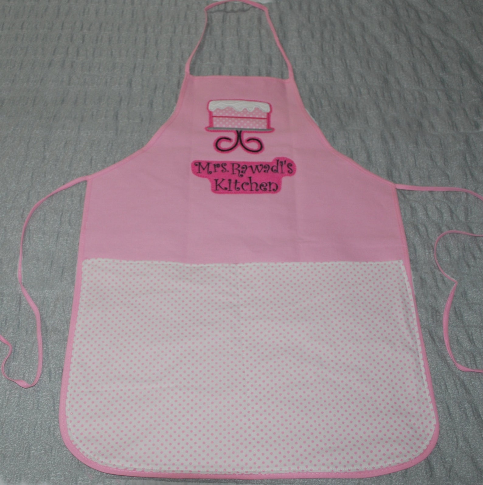 Custom Embroidered Apron Trendy Layer Cake Theme Bakery Great - Etsy