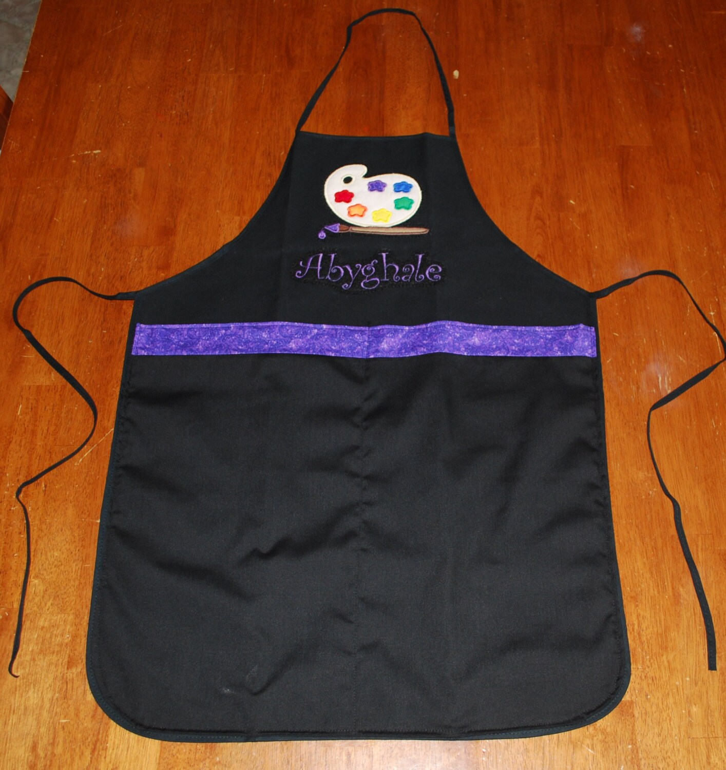 Custom Embroidered Apron Art Theme Paint Palette Great for - Etsy