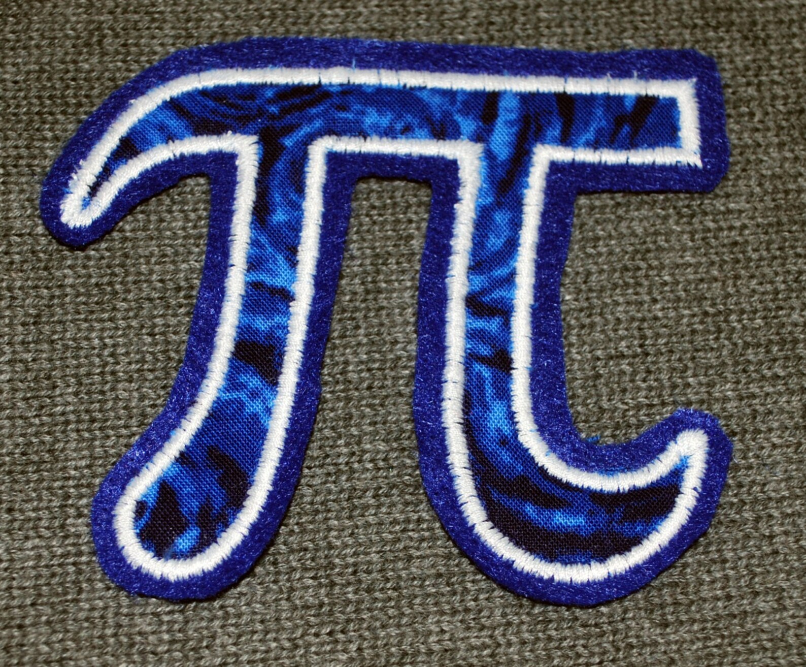 Custom Handmade Pi Symbol Embroidered Applique Sew on Patch - Etsy