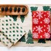 Hand Block Printed Linen Table Runner. Forest Trees. Christmas Holiday ...
