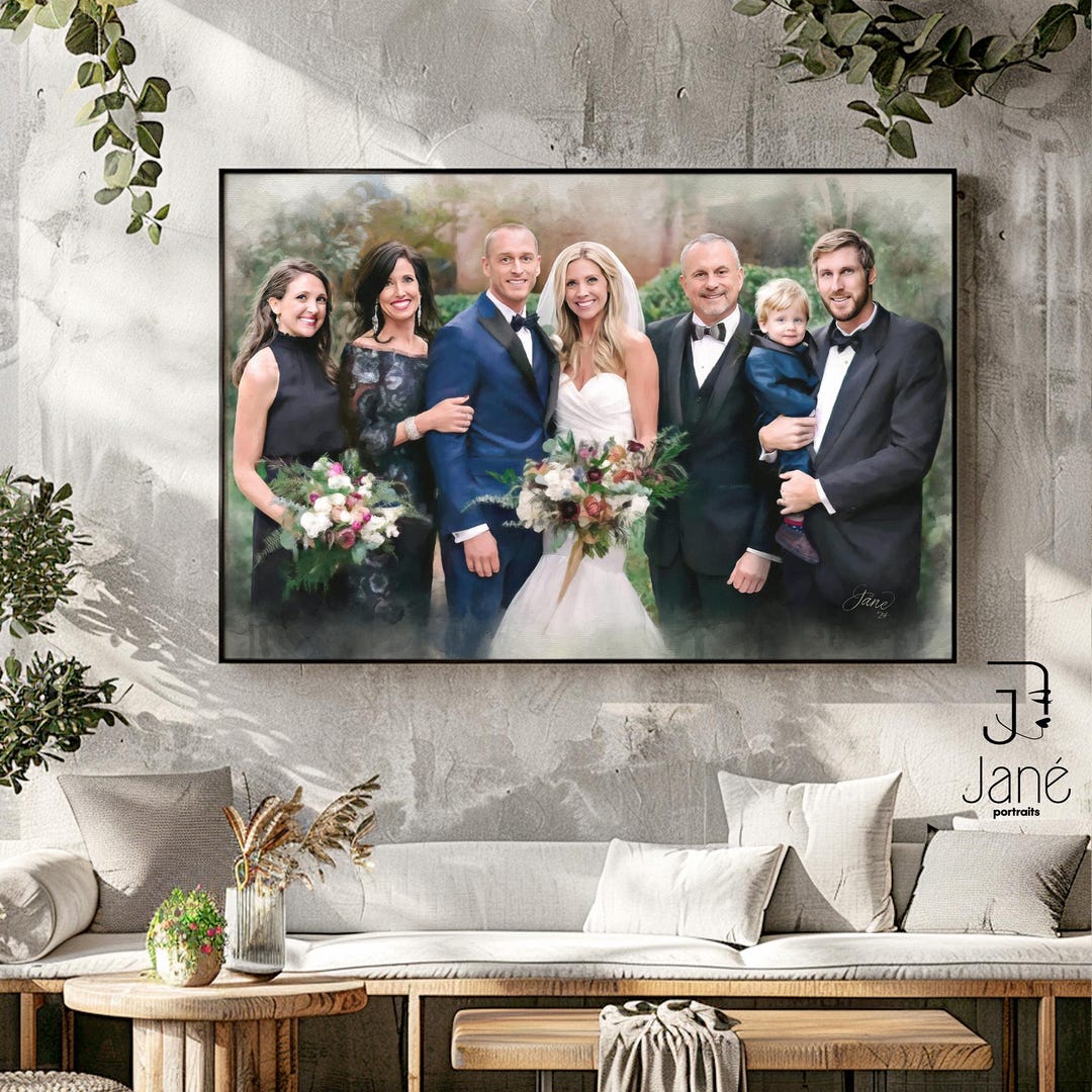 Custom Wedding Portrait From Merged Photos, Combine Multiple Images ...