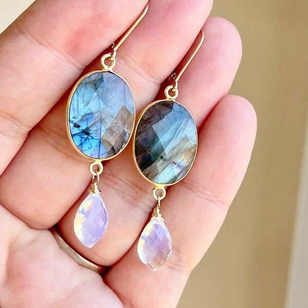 Opalite Earrings - Etsy