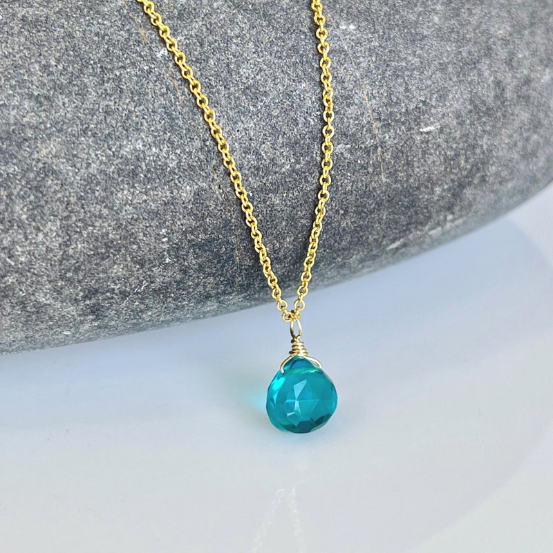 Apatite Green Necklace - Etsy