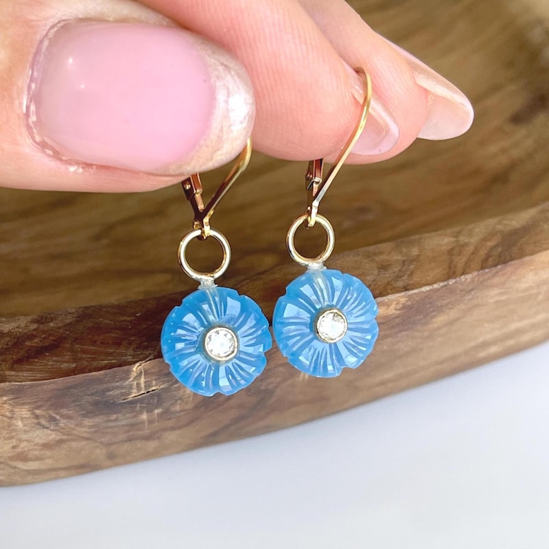 Cobalt Blue Silver Inlay - Etsy