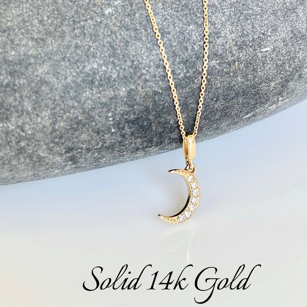 Half Moon Pendant - Etsy