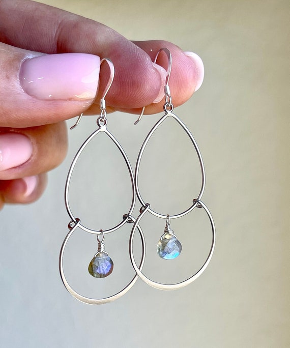 Etsy labradorite earrings store