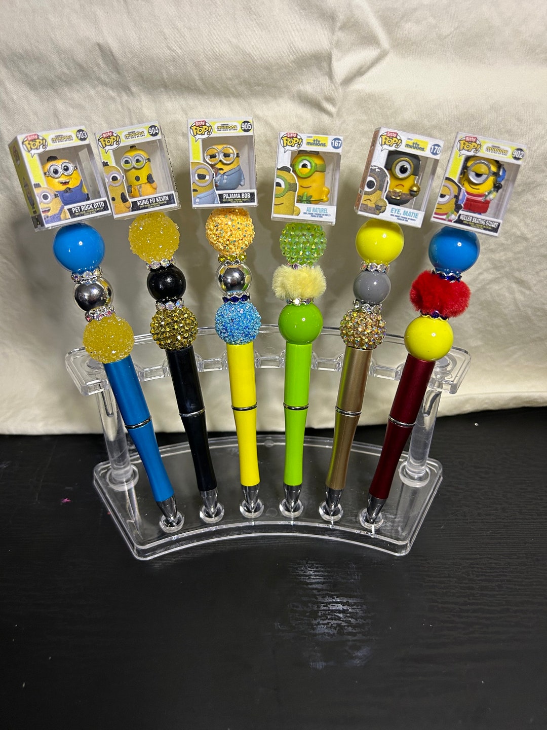 Bitty Pop Minion Character Pens - Etsy