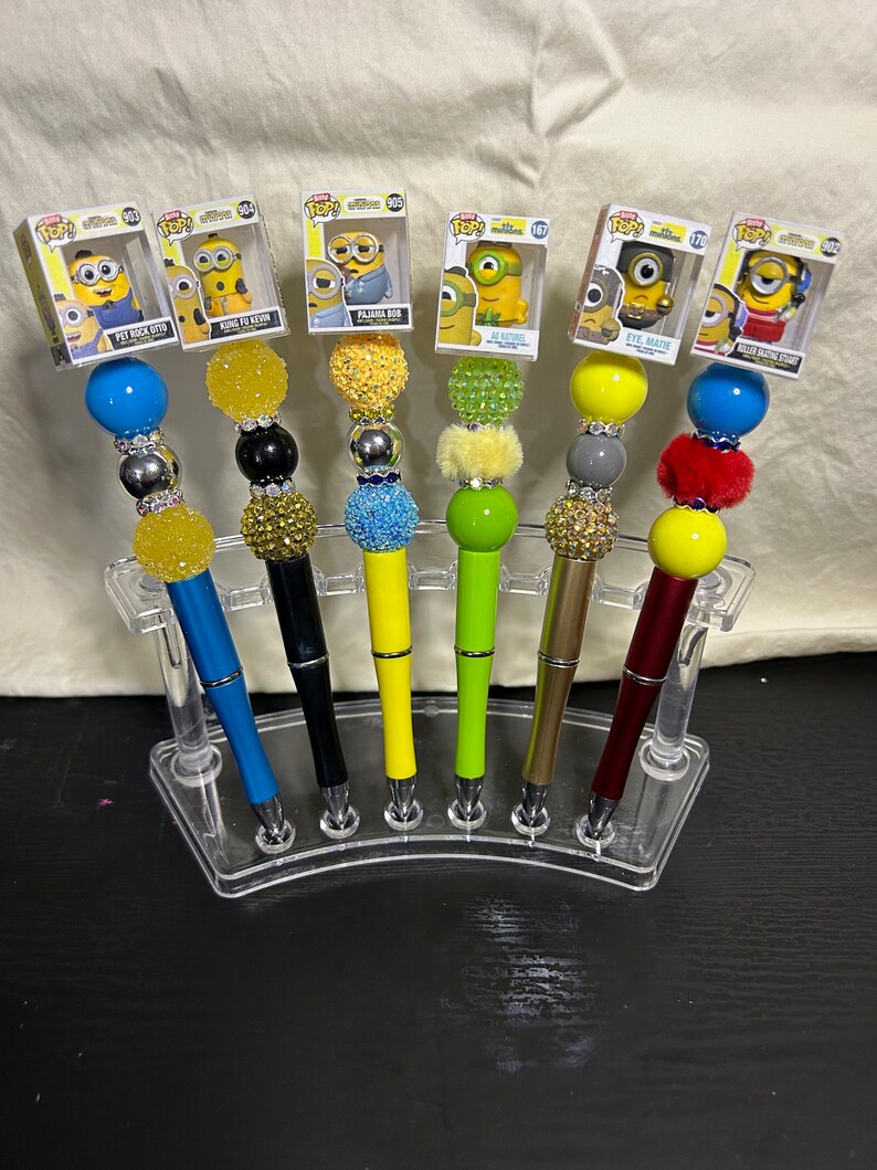 Bitty Pop Minion Character Pens - Etsy