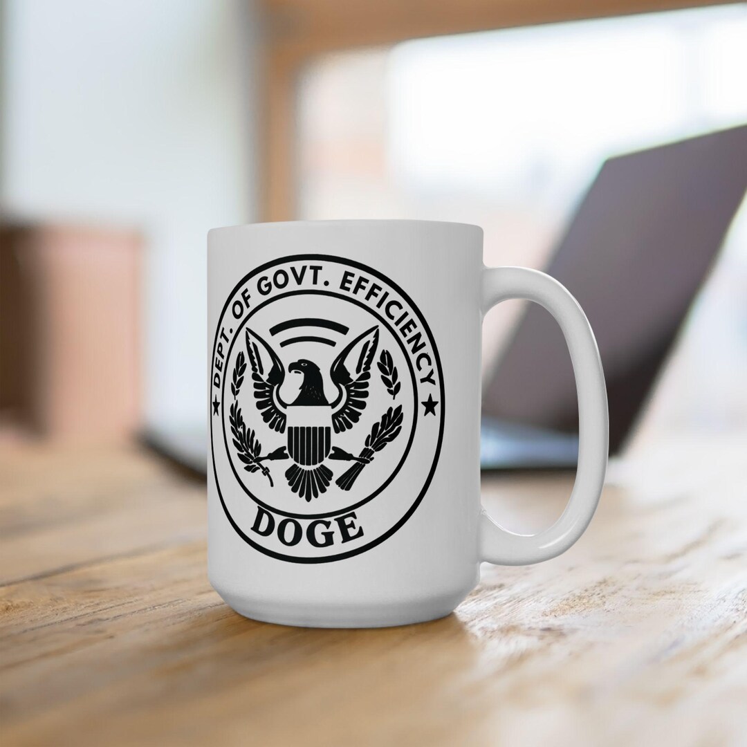 Trump Elon Musk DOGE Mug Department of Government Efficiency Mug ...