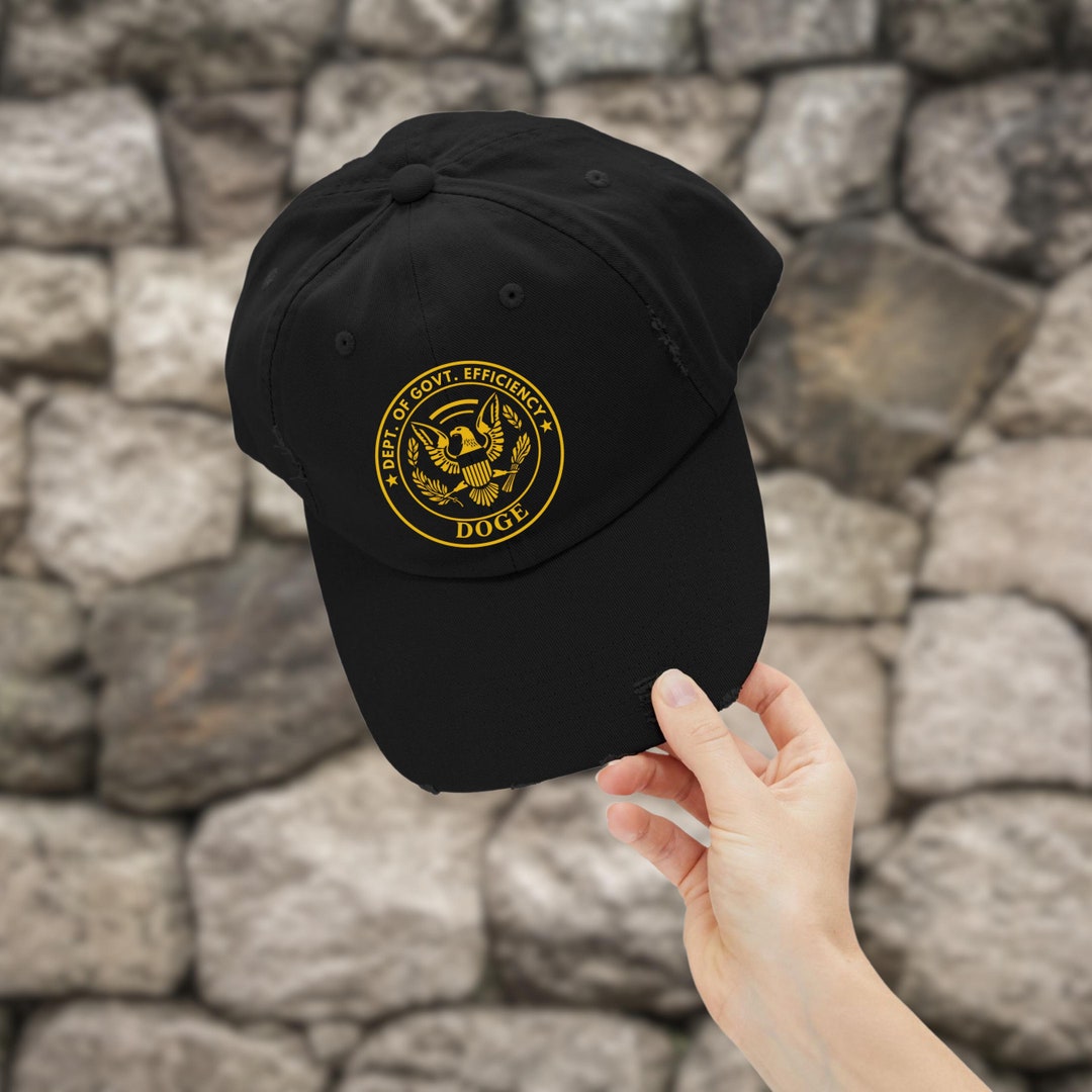 DOGE Hat Department of Government Efficiency Elon Musk Dark Maga Funny ...
