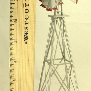 Gray Windmill Miniature 8 Inch Tall Old West Farm Model Windmill ...