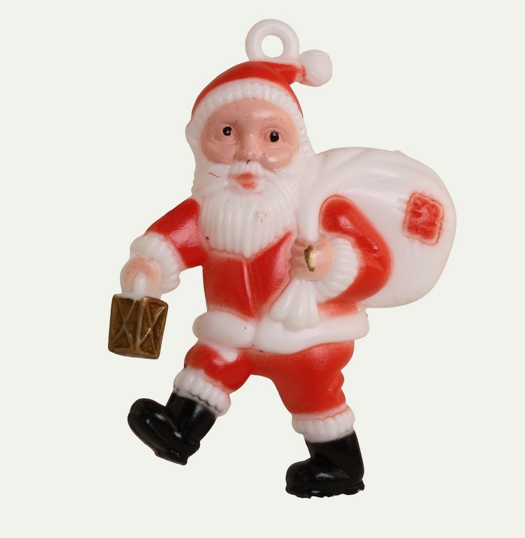 Miniature Santa Figurine Set of 2 Christmas Decor | Miniature Santa ...