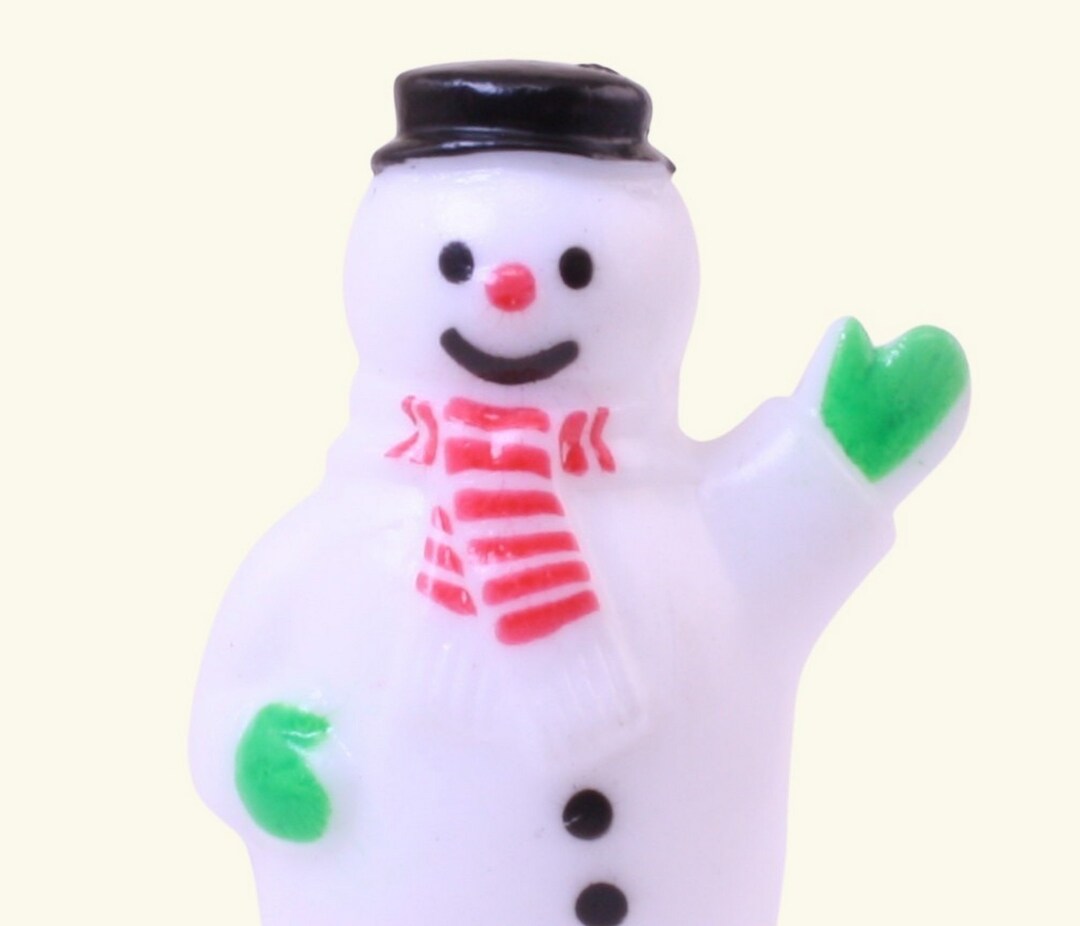 Miniature Snowman 1.5" 1960s Retro Style | Miniature Snowmen Figurine ...