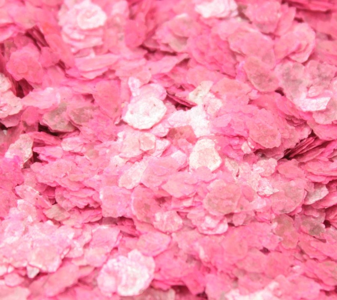 Neon Pink Mica Flakes Pink Art Glitter | Cardmaking | Scrapbooking ...
