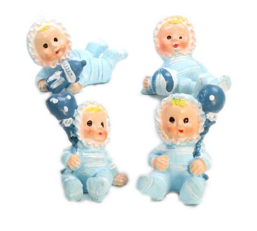 Miniature Baby Boys Set of 4 | Little Blue Babies Boy Figurine 1" Tall ...
