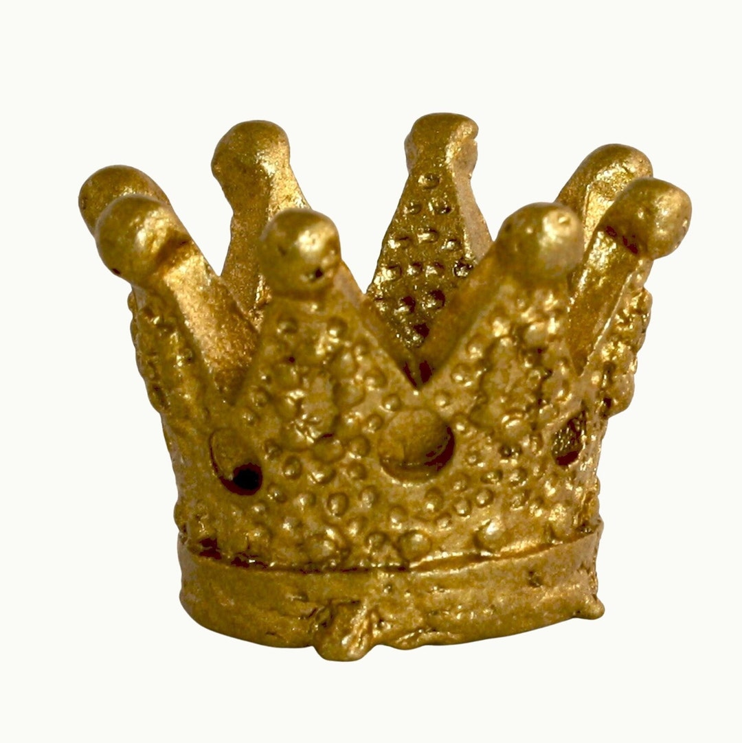 Golden Crowns Miniature Set of 3 | Hand Painted | Miniature Crown ...