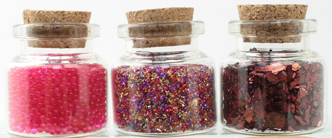 The Red Set Glitter & Beads Art Glitter Craft Glitter | Etsy