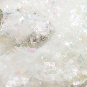 Snow White Ice Iridescent Ice Flakes Art Glitter Craft Glitter ...
