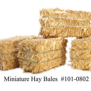 Miniature Hay Bales 2" Long | Fairy Garden | G Scale Model Railroads ...