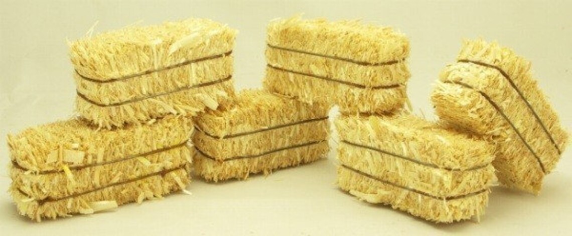 Miniature Hay Bales Set of 6 Farm Themed Birthday - Etsy
