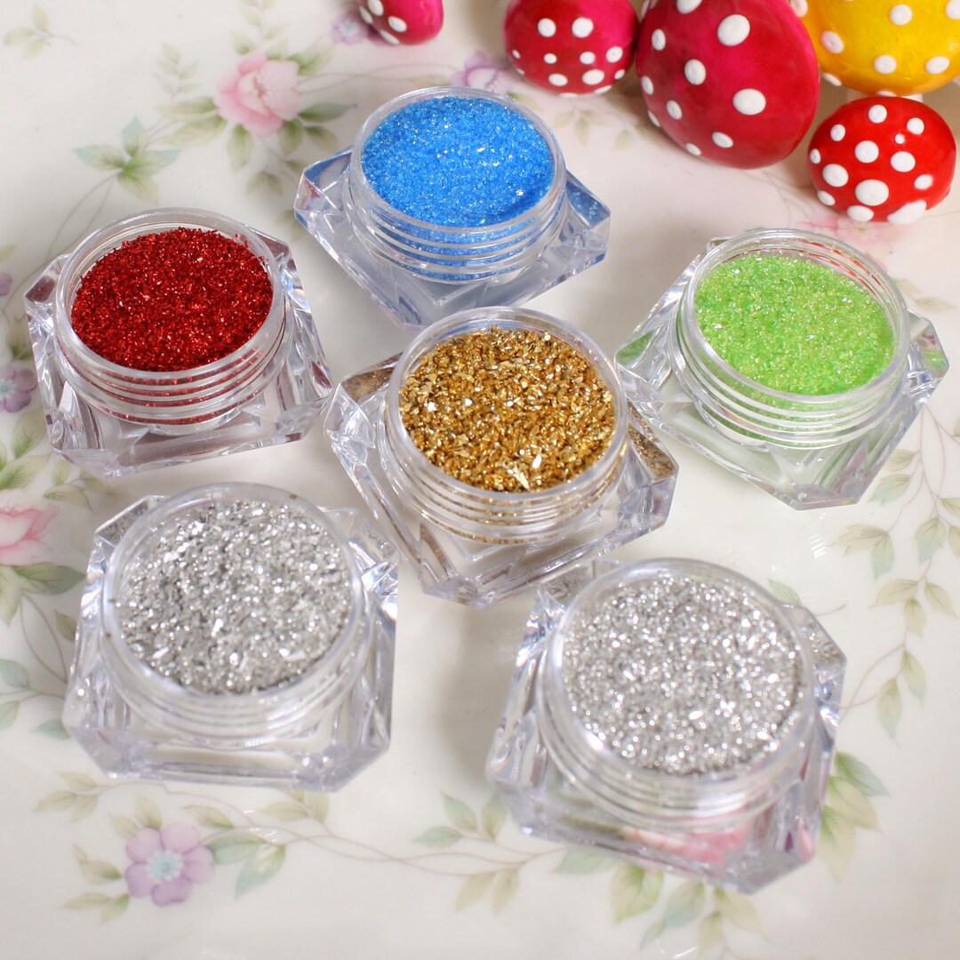 Glitter Sampler Kit - 6 Shades of German Glass Glitters Try It! You'll ...
