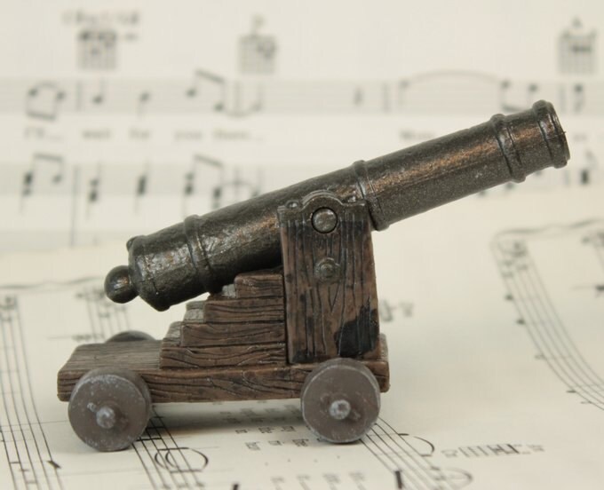 Miniature Cannon Barrel Figurine Hand Painted Dollhouse - Etsy