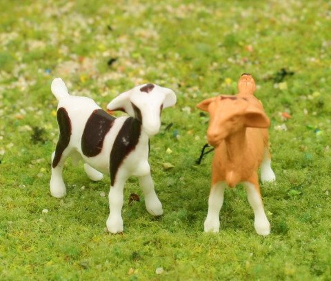 Tiny Miniature Goats 3/4 Tall Set of 6 Tiny Adorable Miniature Animals ...