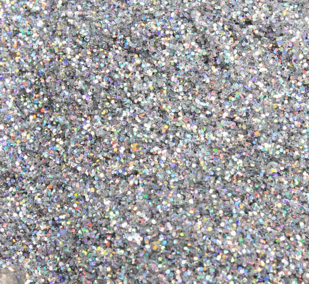 Iridescent Silver Flitter Flakes Art Glitter Craft Glitter Decoration ...