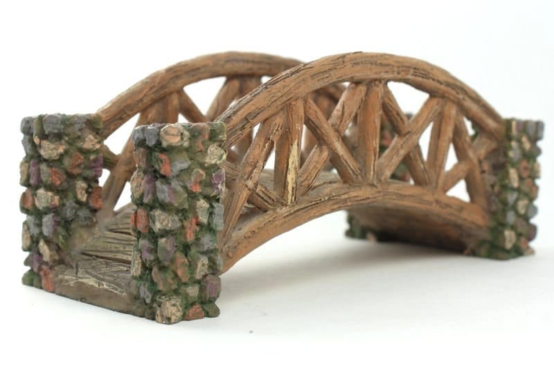 Bridge - Wooden - Fairy Garden - 5" Long Miniature Bridge Fairy Garden ...