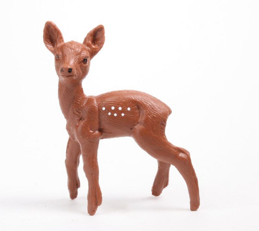 Deer Fawn Miniatures | Diorama Forest Miniature | Hand Painted Soft ...