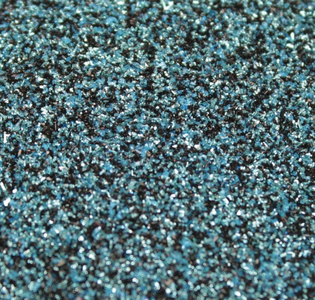 Light Blue Dark Fusion Glass Glitter | German Glass Glitter ...