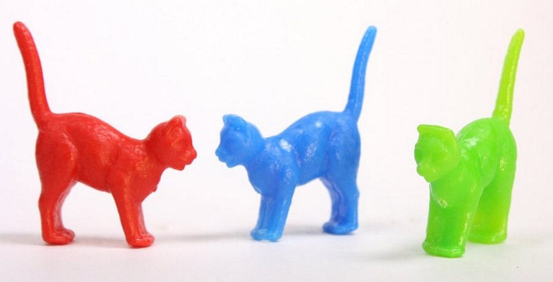 Colorful Cats Miniatures Set of 10 | Dollhouse Mini Cats Diorama ...